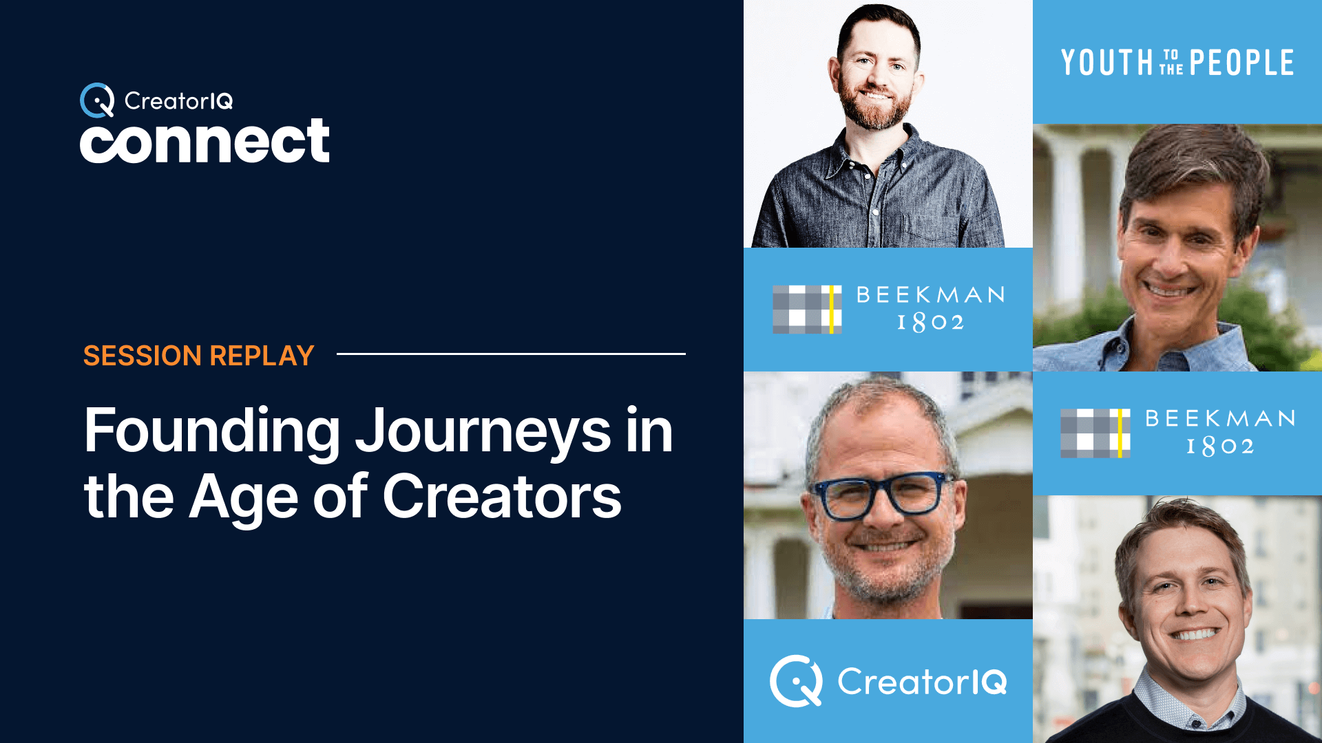 CreatorIQ Connect Replay: Founding Journeys in the Age of Creators